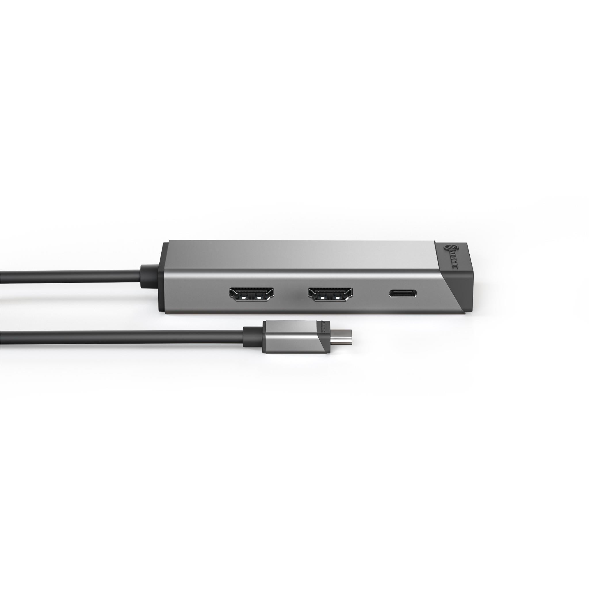 Alogic Ultra USB-C to Dual HDMI Adapter with Power Delivery - JB Hi-Fi