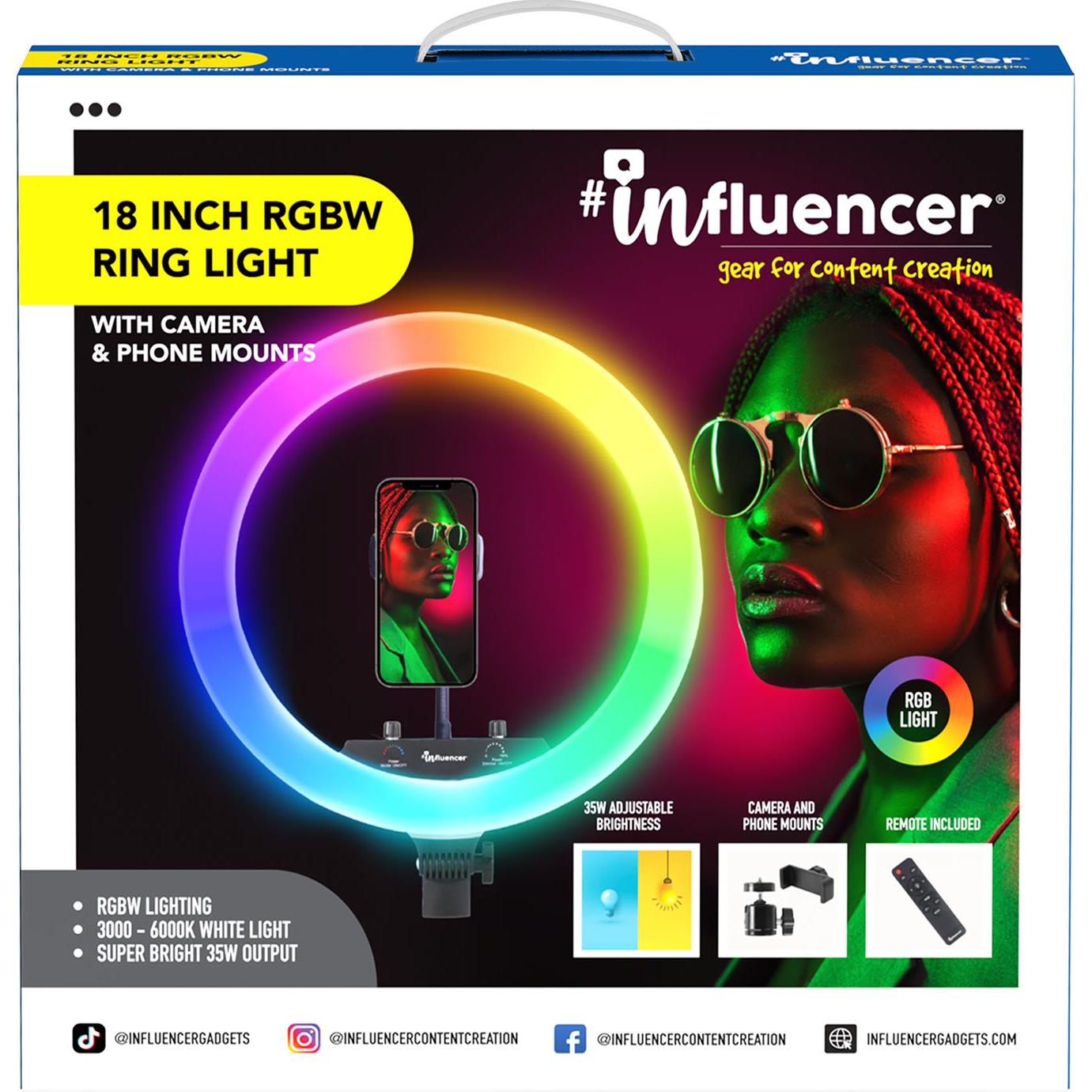 Influencer 18" RGBW Ring Light - JB Hi-Fi