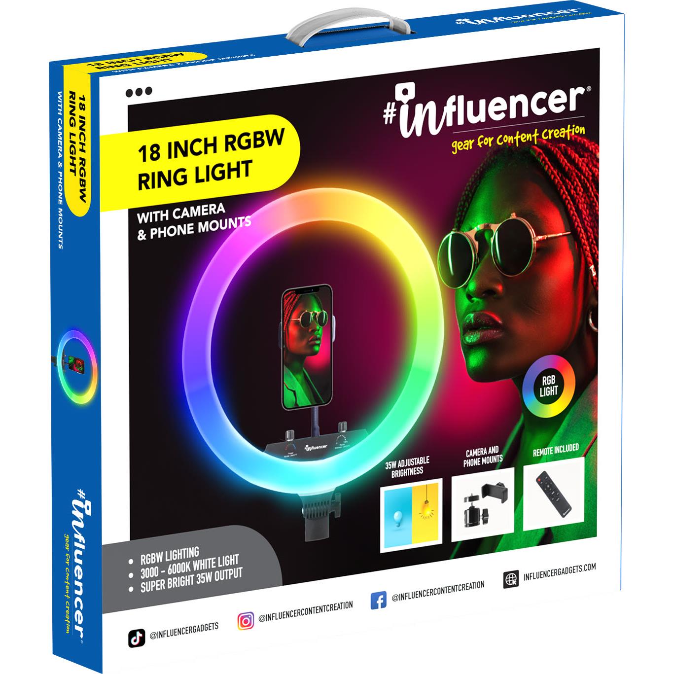 Influencer 18" RGBW Ring Light - JB Hi-Fi