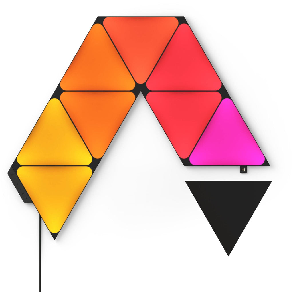 Nanoleaf Shapes Triangles Starter Kit (9 Pack) [Black] - JB Hi-Fi
