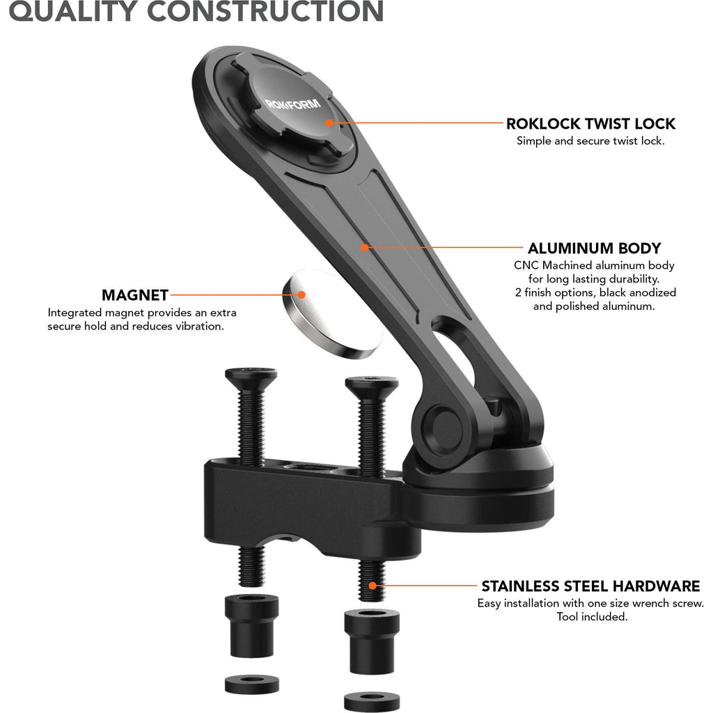Rokform Universal Motorcycle Perch Mount - JB Hi-Fi