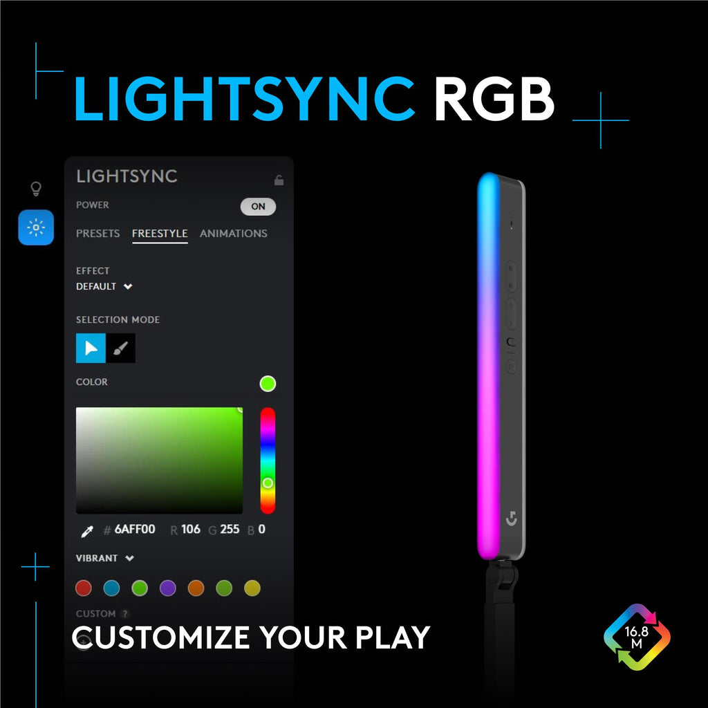 Logitech G Litra Beam LX Dual-Sided RGB Streaming Key Light - JB Hi-Fi