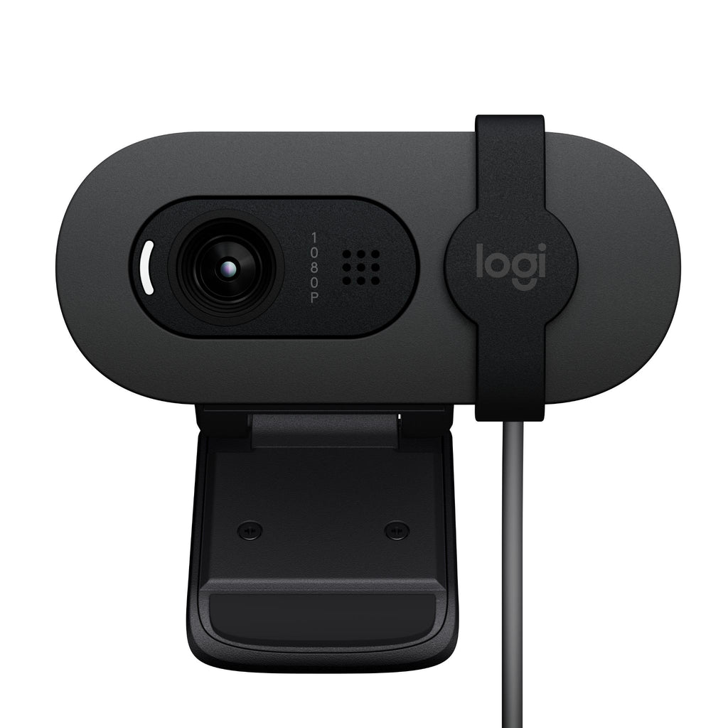 Logitech Brio 100 Full HD Webcam (Graphite) - JB Hi-Fi