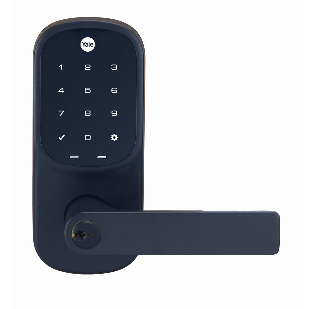 Yale Assure Lever Keyed Lock with Yale Home (Matte Black) - JB Hi-Fi