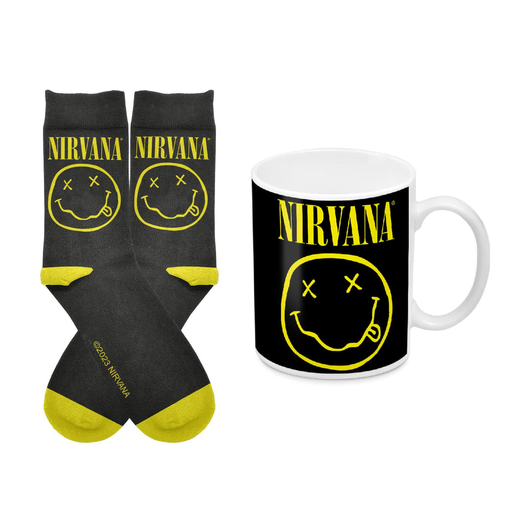 Nirvana - Smile Mug & Sock Pack - JB Hi-Fi