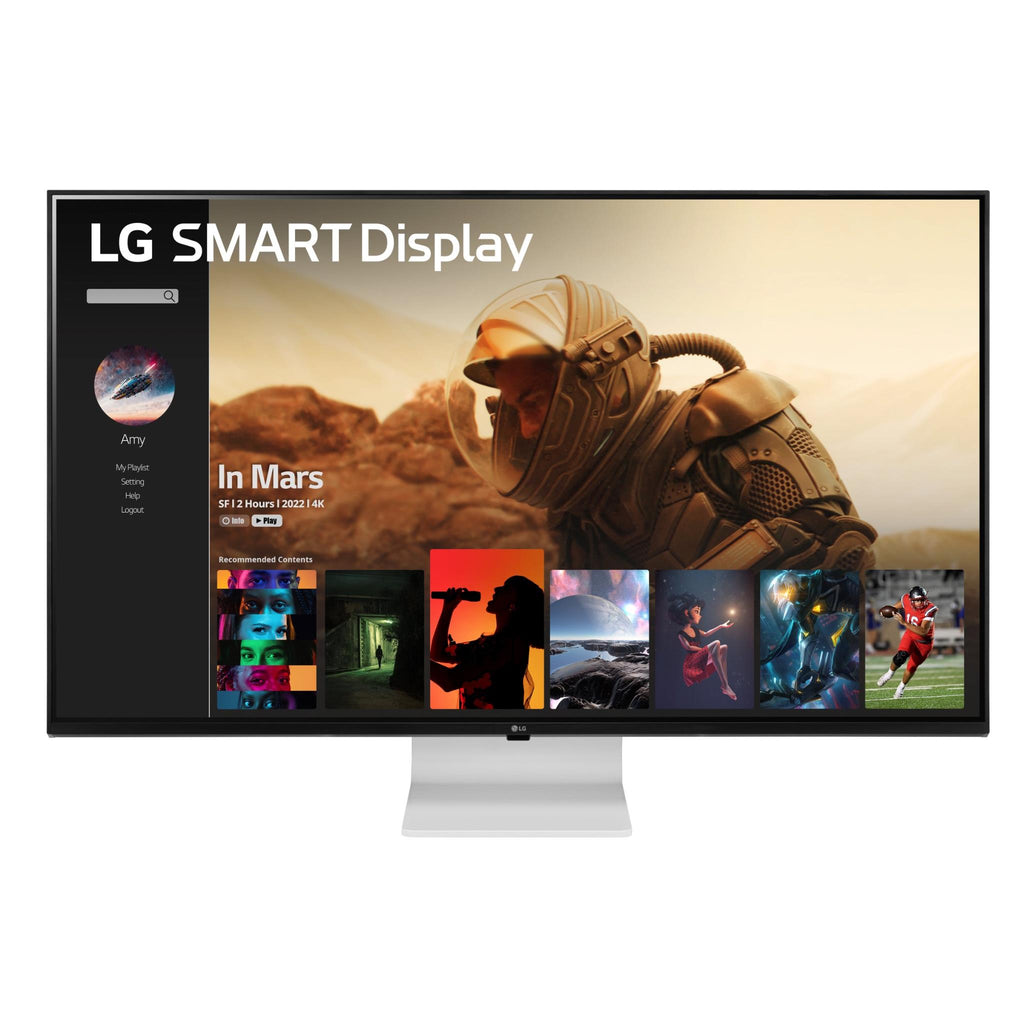 LG 43SQ700S-W 43" 4K UHD IPS USB-C 65W Smart Monitor with webOS - JB Hi-Fi