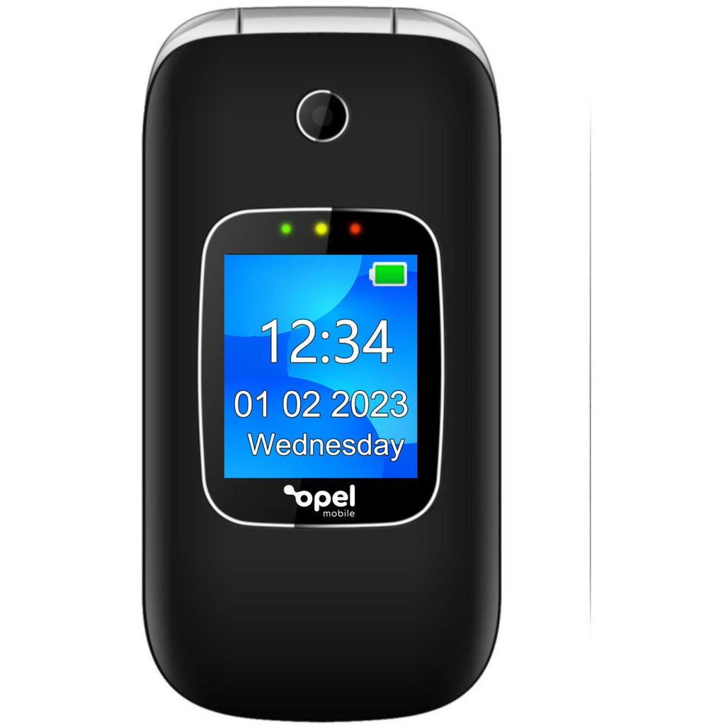 Opel Mobile FlipPhone 6 4G (Black/Grey) - JB Hi-Fi