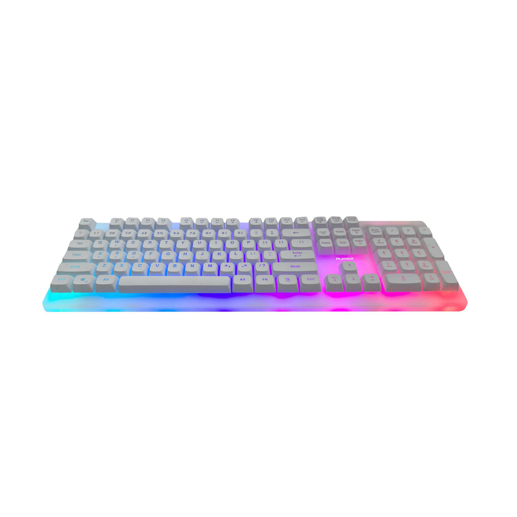 Playmax Aurora Gaming Keyboard (White) - JB Hi-Fi