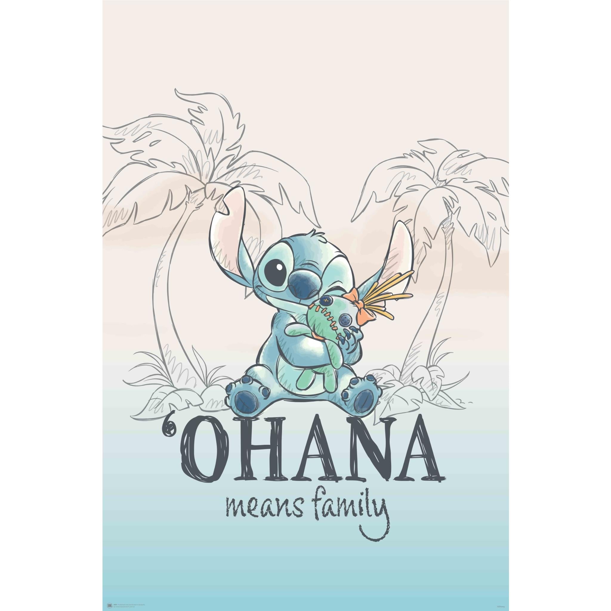 Lilo & Stitch - Ohana Poster - JB Hi-Fi
