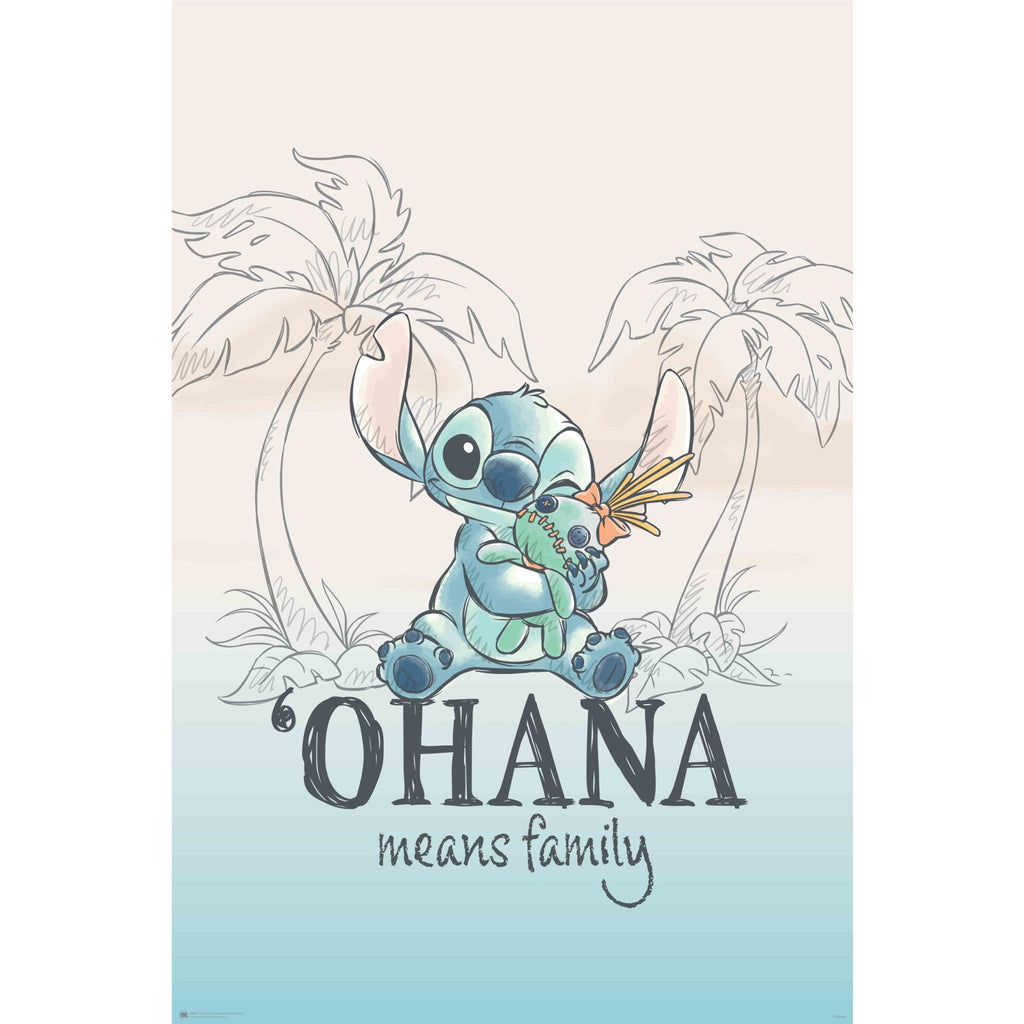 Lilo & Stitch - Ohana Poster - JB Hi-Fi
