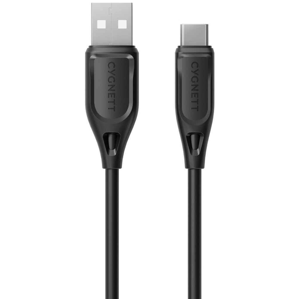 Cygnett Charge & Connect USB-C to USB-A 2.0 Cable V2 2.2m (Black) - JB ...