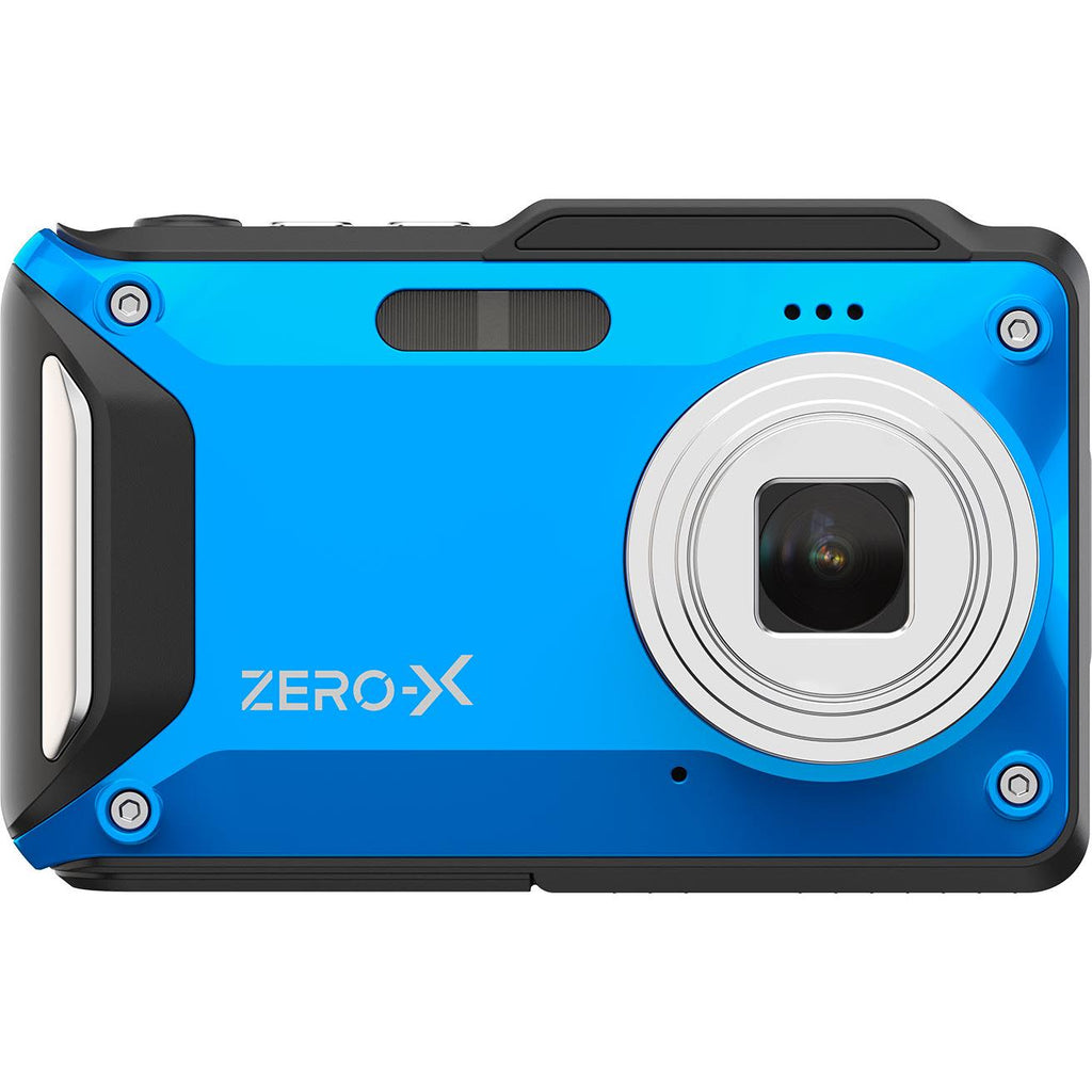 Zero-X Aqua Waterproof 4K UHD Digital Compact Camera (Blue) - JB Hi-Fi