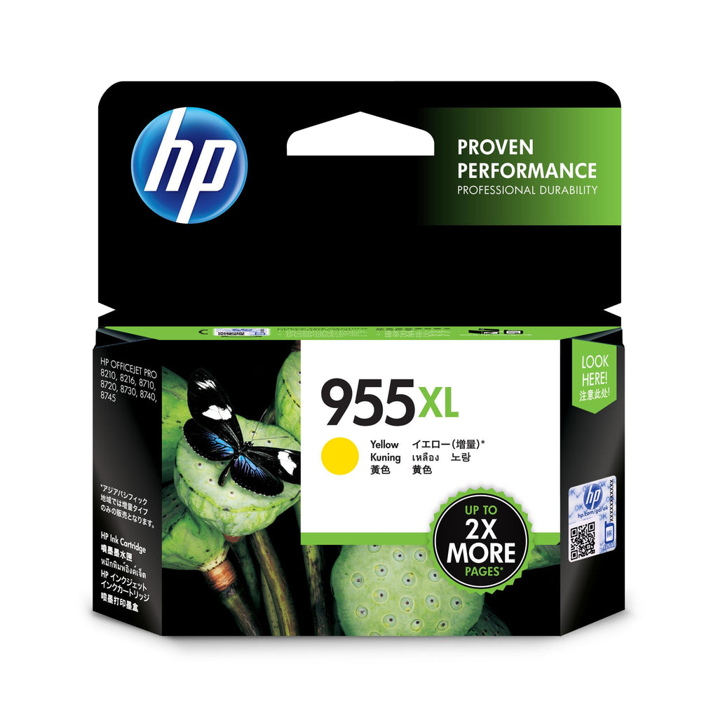 HP 955XL High Yield Yellow Original Ink Cartridge - JB Hi-Fi